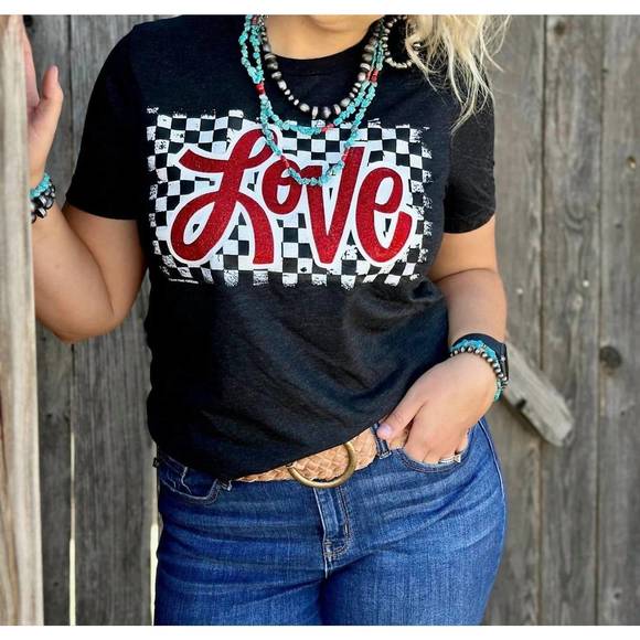 Texas True Threads | Tops | New Texas True Threads Glittered Love ...